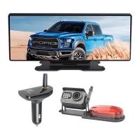 China 12 Inch Big Mirror DVR Reverse Backup Camera AHD Car Charger Receiver for sale