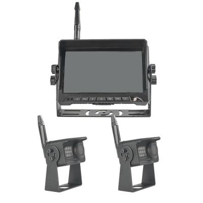 China DVR Wireless RV Rear View Camera 26dB Transmission 7 Inch IPS Screen for sale
