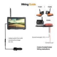China Waterproof IP69K FHSS Wireless Rear View Backup Camera DVR Function for sale