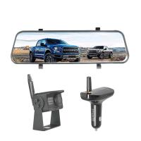 China 10 Inch Wireless Rear View Dash Cam Backup Camera AHD Car Charger Receiver DVR for sale