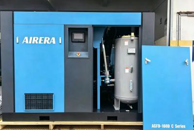 China 160KW Direct driven air-cooling oil inject screw compressor for sale