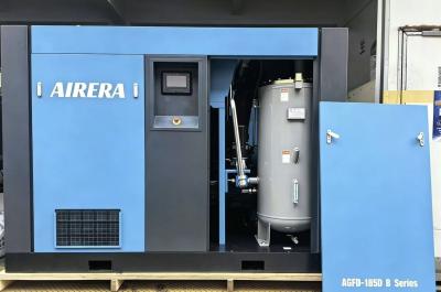 China 185KW Direct driven air-cooling oil inject screw compressor for sale