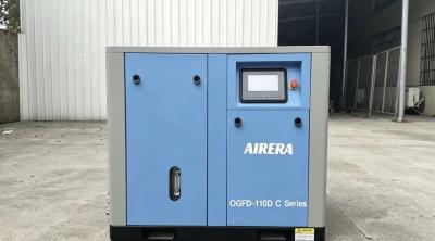 China 110KW Direct-driven Water Cooling Oil-free Rotary Screw Compressor for sale