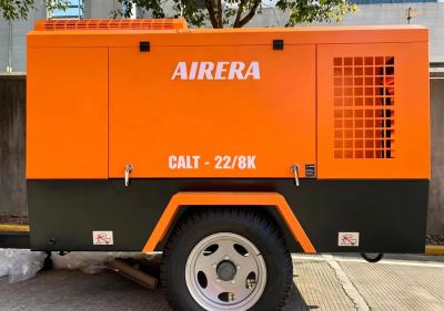 China CALT 22m³/min Flow, 8bar Pressure, All-terrain Move, 24h Stable Running Diesel Portable Compressor for sale