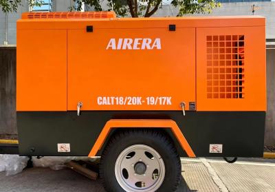 China CALT 18-19m³/min Flow, 17-20bar Pressure, All-terrain Move, 24h Stable Running Diesel Portable Compressor for sale