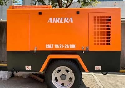China CALT 19/21m³/min Flow, 18/21bar Pressure, All-terrain Move, 24h Stable Running Diesel Portable Compressor for sale