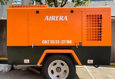 China CALT 25/23m³/min Flow, 27/18bar Pressure, All-terrain Move, 24h Stable Running Diesel Portable Compressor for sale