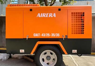 China CALT 43/35m³/min Flow, 25/35bar Pressure, All-terrain Move, 24h Stable Running Diesel Portable Compressor for sale