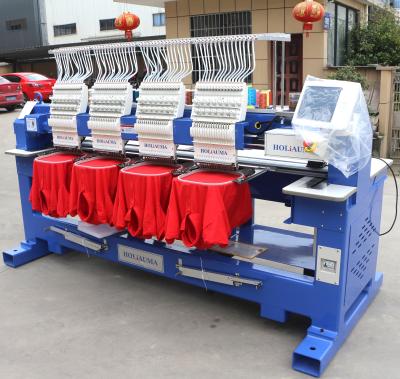 China Automatic 4 heads embroidery machine cap t-shirt flat 3d multi functions computerized industrial embroidery machine for sale