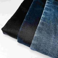 China OEM Stretch Washed Cotton Spandex Denim Blue Fabric for sale