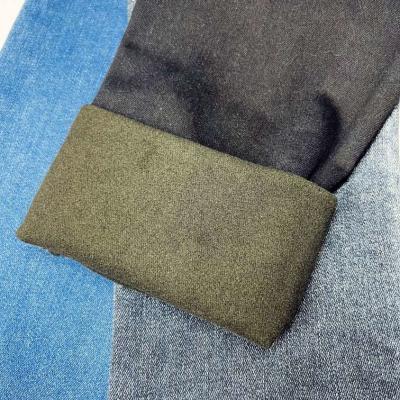 China TianSL Super Stretch Cotton Blend Brushed Denim Fabric 12 Oz For Jeans for sale