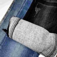 China 13 oz Fiber Brushed Denim Fabric For Jeans Making T400 for sale