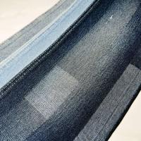 China Cotton Polyester Printed Denim Jeans Fabric Material Indigo For Summer 160CM-163CM for sale