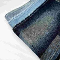 China Cotton Polyester Printed Denim Jeans Fabric Material Indigo For Summer 160CM-163CM for sale