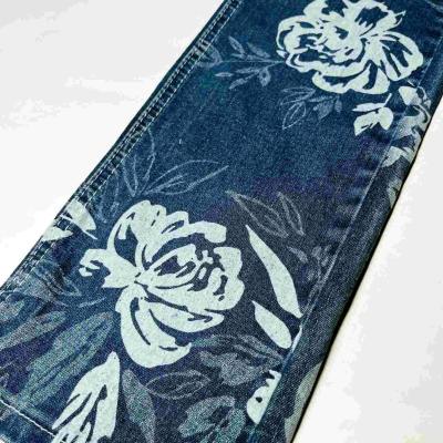 China 160CM Printed Clothes Jeans Thick Material Denim Polyester Fabric OEM for sale