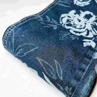 China 160CM Printed Clothes Jeans Thick Material Denim Polyester Fabric OEM for sale