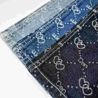 China Printed Bulk Denim Material Heavy Weight 11 Oz Denim Fabric for sale