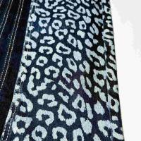 China TianSL Stretch Leopard Animal Printed Denim Fabric Yarn Dyed for sale