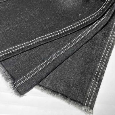 China Sulfur Raw Black Twill Denim Textile 12 oz 170cm for sale