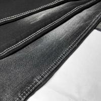 China Stretch Gray Cotton Twill Denim Fabric For Skinny Jeans 12.5 Oz  for sale