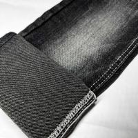China Stretch Gray Cotton Twill Denim Fabric For Skinny Jeans 12.5 Oz  for sale
