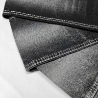 China Cotton Polyester Spandex Twill Denim Fabric Light Grey 10.9 oz OEM for sale