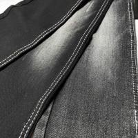 China ODM Knitted Denim Jersey Fabric Sulfur Black Denim Look Material For Winter for sale