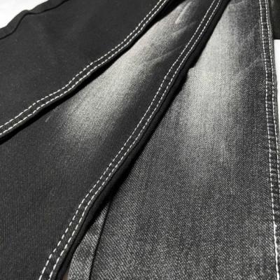 China ODM Knitted Denim Jersey Fabric Sulfur Black Denim Look Material For Winter for sale