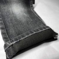 China ODM Knitted Denim Jersey Fabric Sulfur Black Denim Look Material For Winter for sale
