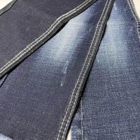 China Blue Slub Denim Twill Weave Fabric Material 10.8 Oz for sale