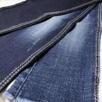 China Blue Slub Denim Twill Weave Fabric Material 10.8 Oz for sale