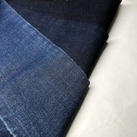 China Blue Slub Denim Twill Weave Fabric Material 10.8 Oz for sale