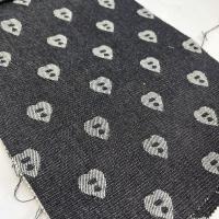 China 10 Oz Jacquard Organic Cotton Denim Fabric In Bulk 90% Cotton 10% Polyester for sale