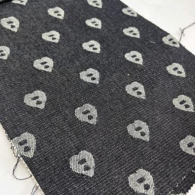 China 10 Oz Jacquard Organic Cotton Denim Fabric In Bulk 90% Cotton 10% Polyester for sale