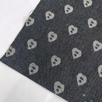 China 10 Oz Jacquard Organic Cotton Denim Fabric In Bulk 90% Cotton 10% Polyester for sale