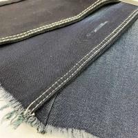 China Comfort Stretch Fake Knitted Denim Fabric Double Layers for sale