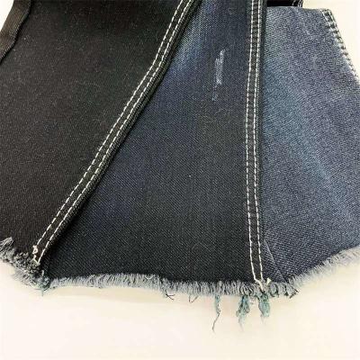 China Comfort Stretch Fake Knitted Denim Fabric Double Layers for sale