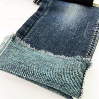 China Comfort Stretch Fake Knitted Denim Fabric Double Layers for sale