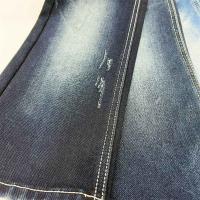 China 10oz Dobby Denim Fabric With Double Layers Imitation Knitted for sale
