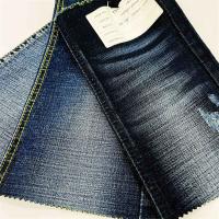 China Sanforized Stretchy Right Hand Twill Denim Fabric With Yellow Backside for sale