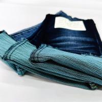 China Dobby Fake Denim Cotton Polyester Elastane Fabric Heavy Weight for sale