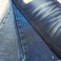 China Dobby Fake Denim Cotton Polyester Elastane Fabric Heavy Weight for sale