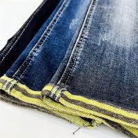 China 11.6Oz CVC Knitted Denim Fabric Yarn Dye Stripe Cotton Polyester Mixed for sale