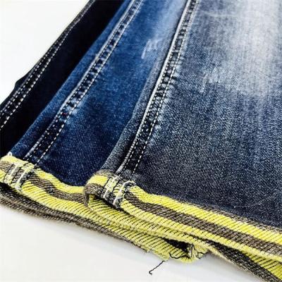 China 11.6Oz CVC Knitted Denim Fabric Yarn Dye Stripe Cotton Polyester Mixed for sale