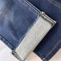 China 150cm Knitted Denim Fabric Compact Weaving Rope Dyeing Man Wearing for sale