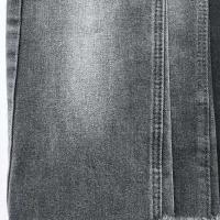 China 160cm Width Twill Denim Fabric Without Slub Sulfur Black for sale