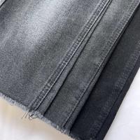 China 160cm Width Twill Denim Fabric Without Slub Sulfur Black for sale