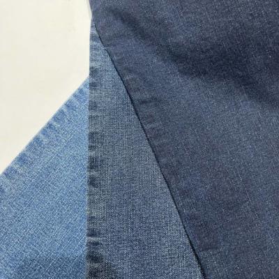 China Woven TC 3/1 Left Wide Width Denim Jeans Fabric Deep Indigo Medium Weight Classic for sale