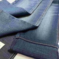 China 71'' Width Denim Fabric Slub Cotton Polyester Spandex Crosshatch Light Elastic for sale