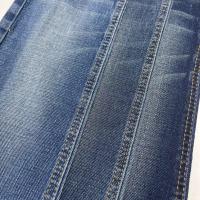 China 71'' Width Denim Fabric Slub Cotton Polyester Spandex Crosshatch Light Elastic for sale